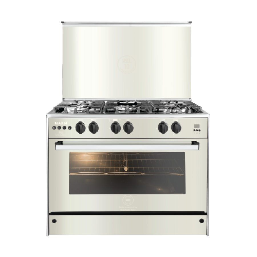 Max 14 – Gas Cooker from Unionaire – Digital – 5 Burners ...